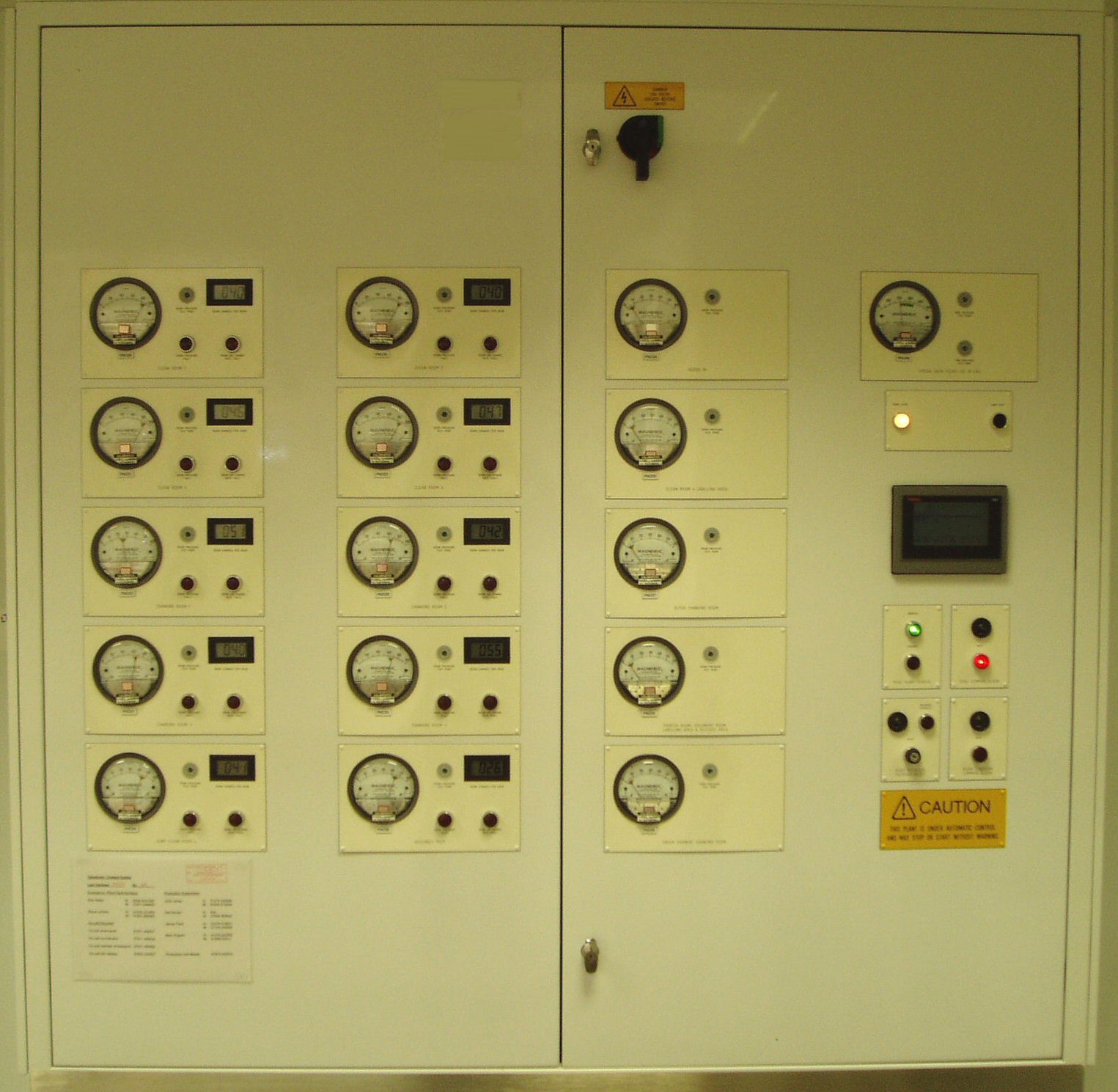Cleanroom Control Systems - Technickon Ltd